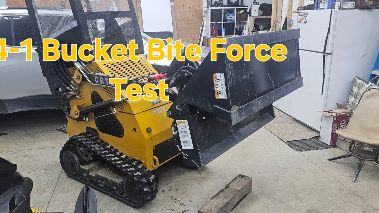 MINI SKID 4-1 BUCKET GRABBING POWER!! - YouTube