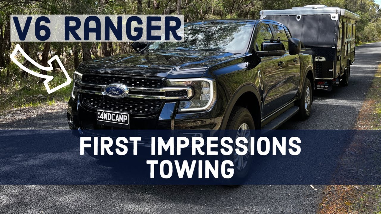 Towing The Next Gen V6 Ford Ranger. Does it live up to the hype? - YouTube
