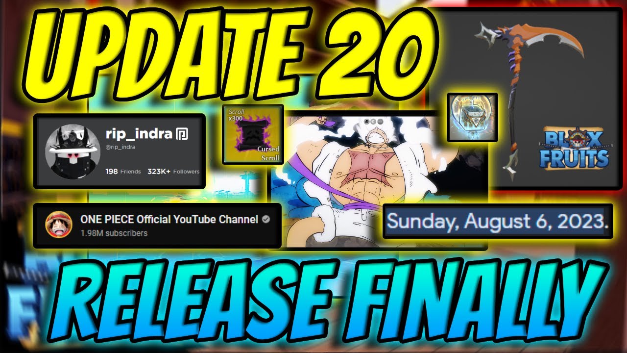 ⭐Blox Fruits Update 20 - Official Release Date - Gear 5 Finally (OMG ...