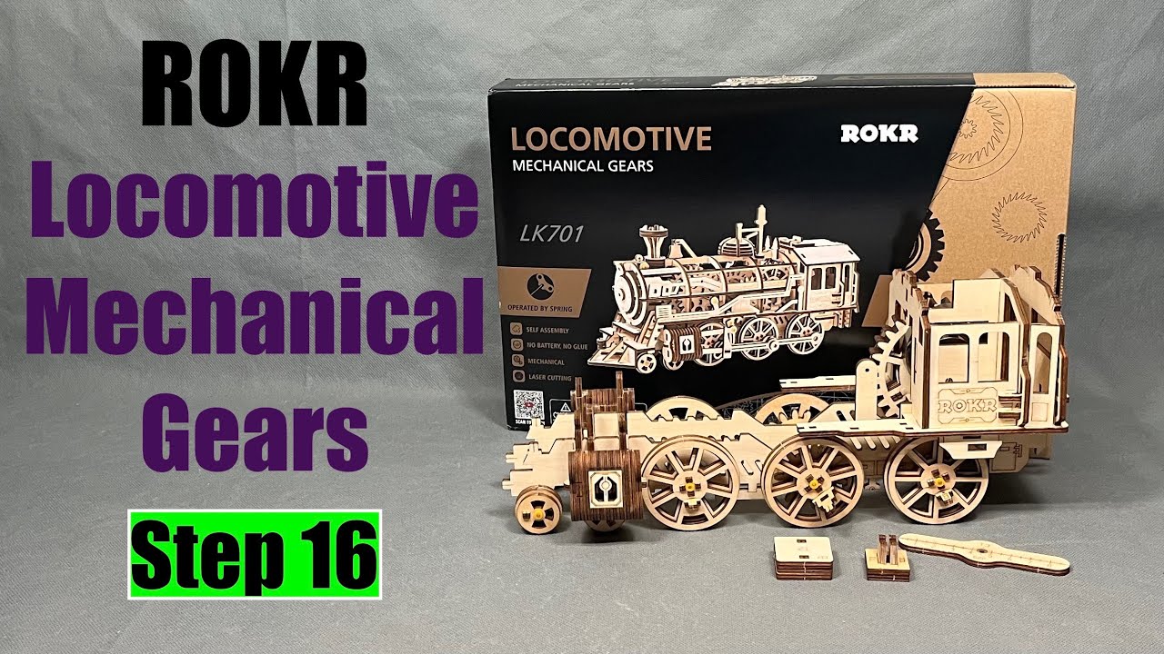 ROKR Locomotive Mechanical Gears Step 16 - YouTube