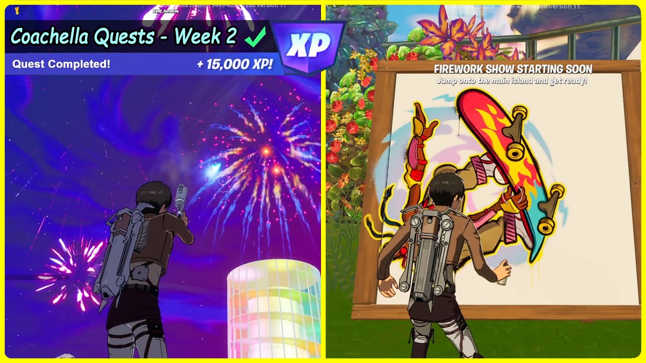 Fortnite Week 2 Coachella Quests (Full Guide) - YouTube