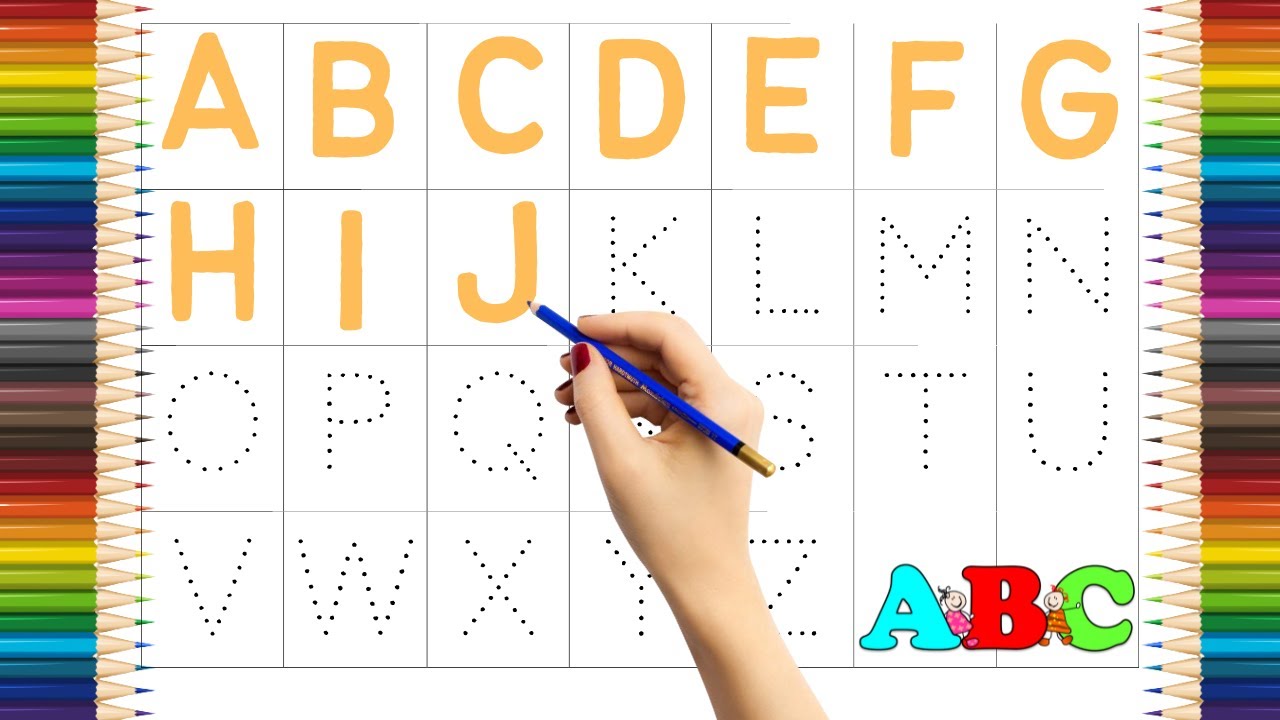 Coloring A to Z | A to Z worksheet | Alphabets A to Z | ABCD Drawing ...