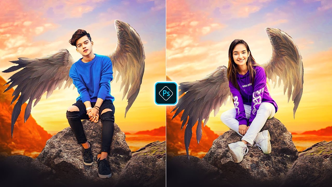 Photoshop Wings Photo Editing Tutorial | Fantasy Manipulation Effects ...
