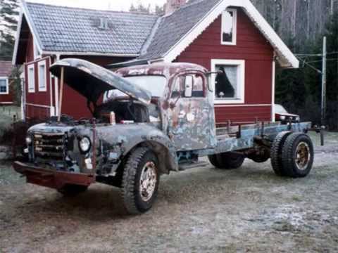 Renovering av en Volvo Brage lastbil årsmodell 1954 i Ludvika - YouTube