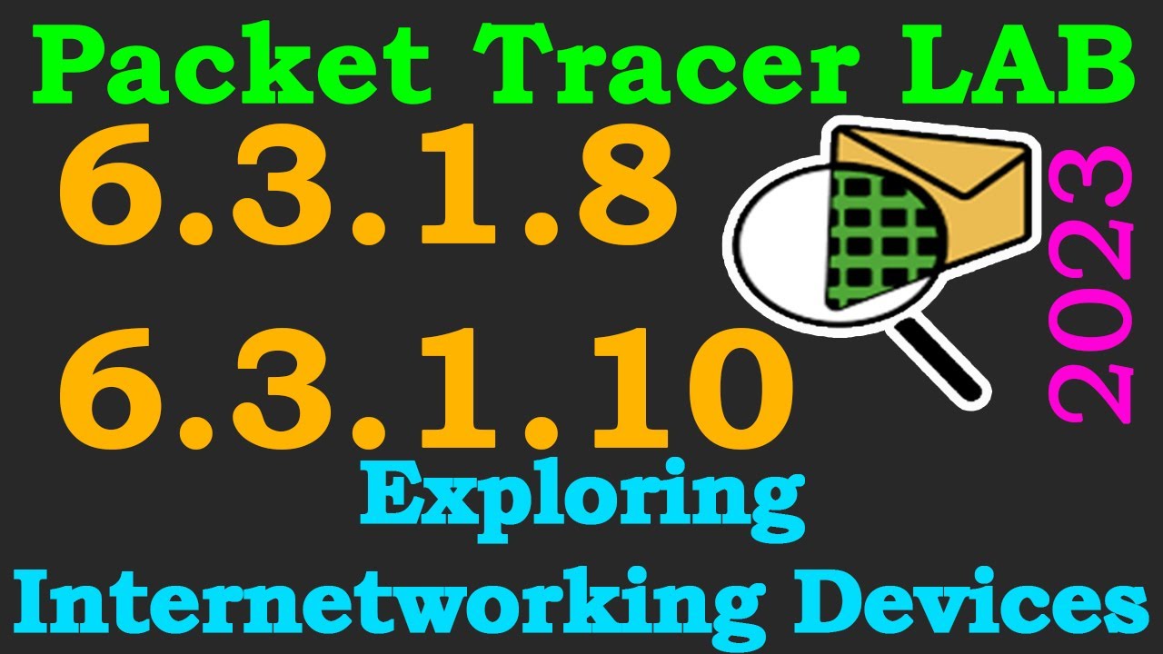 Cisco Packet Tracer LAB 6.3.1.10 or 6.3.1.8 - Exploring Internetworking Devices | 2023 - YouTube