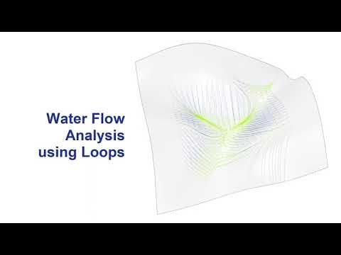 Water Flow Analysis on Topography using Loops - YouTube