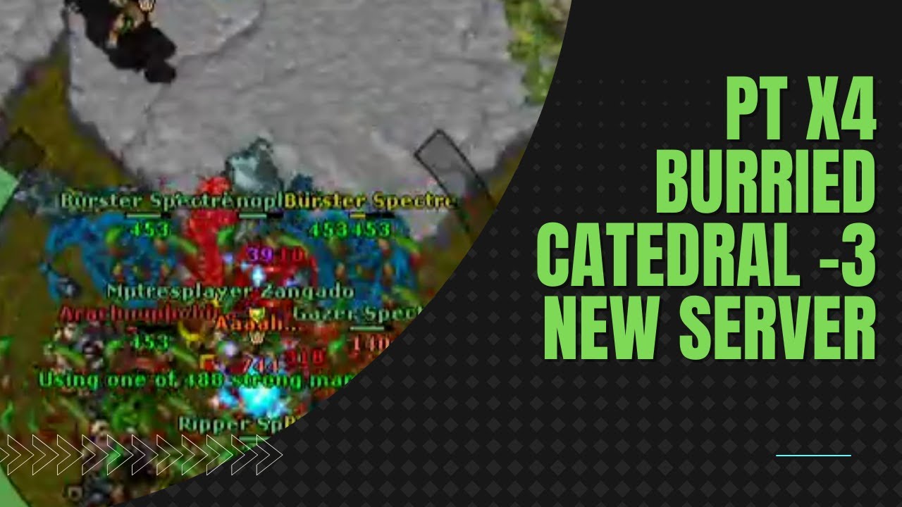 TIBIA - BURRIED CATHEDRAL -3 X4 ( PT NEW SERVER ) - - YouTube