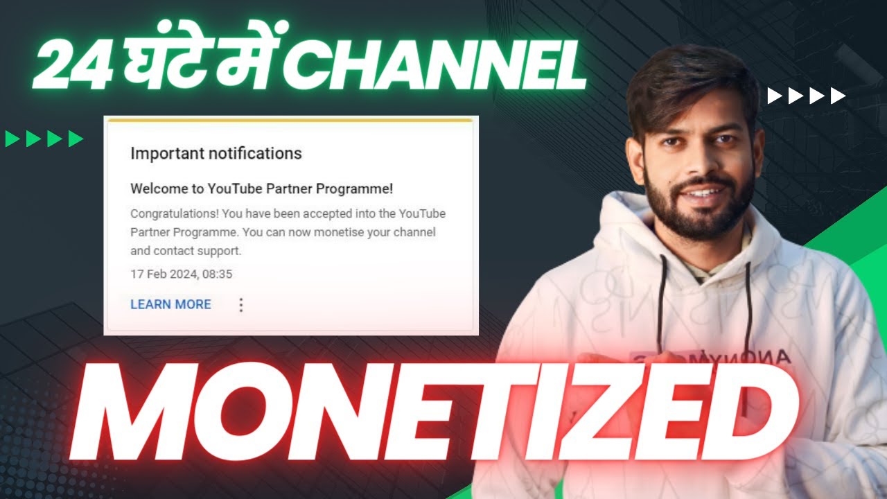 12 घंटे में Channel Monetized | How to MONETIZE YouTube Channel In 24 ...