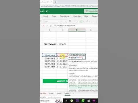 Excel Tips & Tricks: Calculate Salaries Using NETWORKDAYS.INTL - YouTube