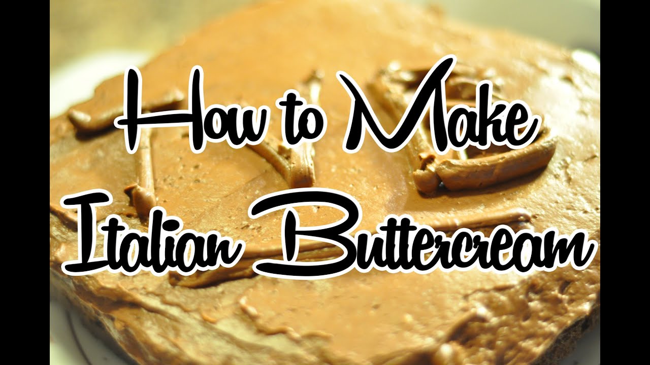 How To Make Italian Buttercream (TheVegetarianBaker) - YouTube
