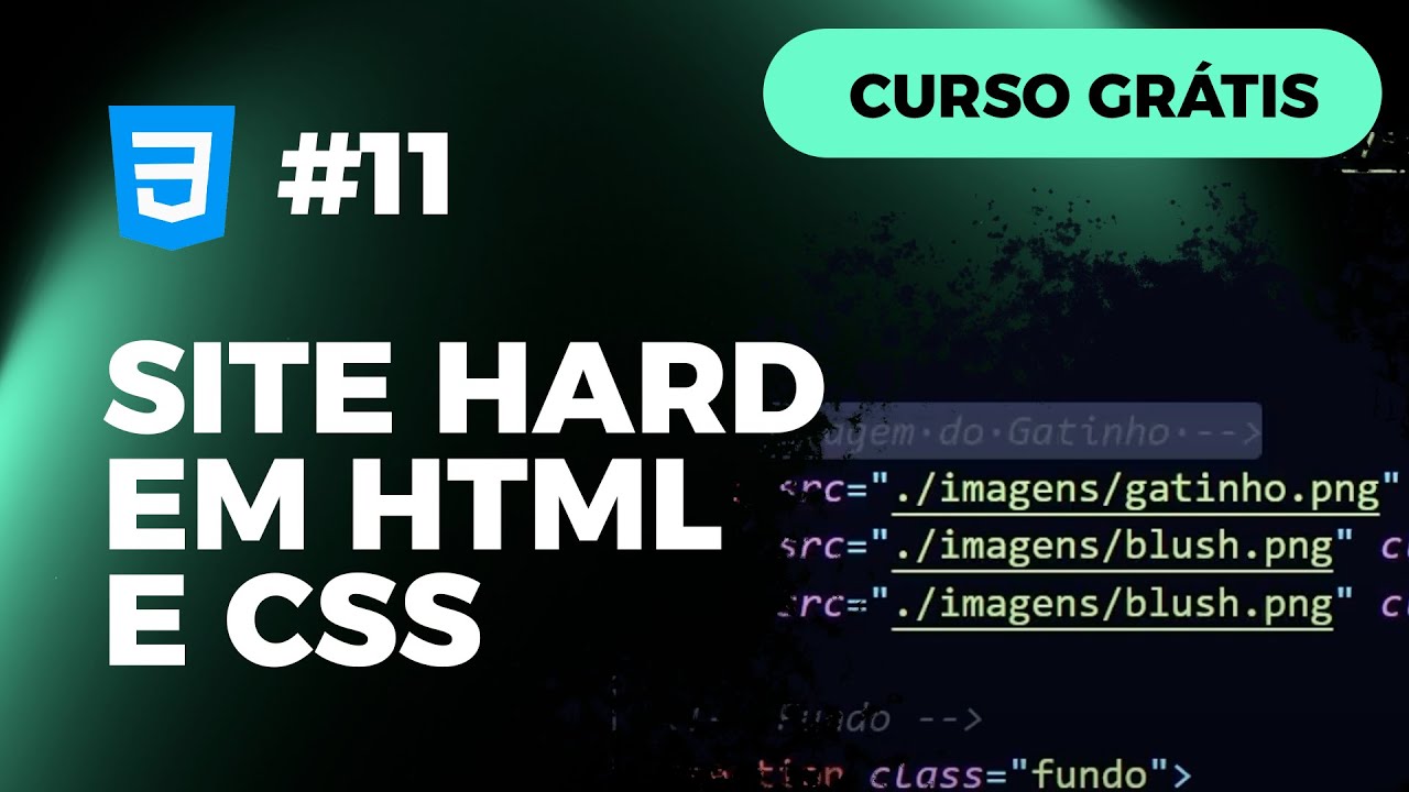 Posicionando div no código - Site com HTML & CSS #11 - YouTube