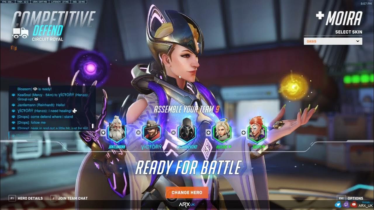 Overwatch 2 T500 Moira Gameplay - BEST Defense Strategy EVER... - YouTube