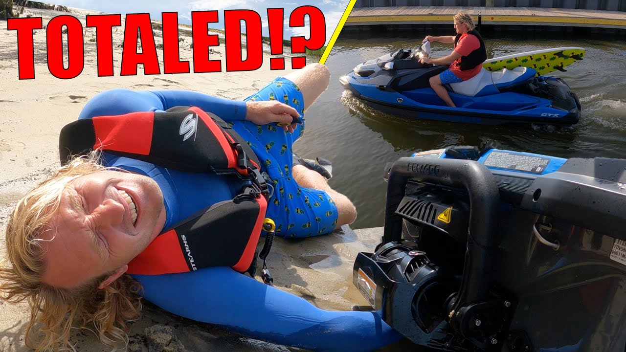 I Just CRASHED My BRAND NEW Jet Ski...Destroyed? - YouTube