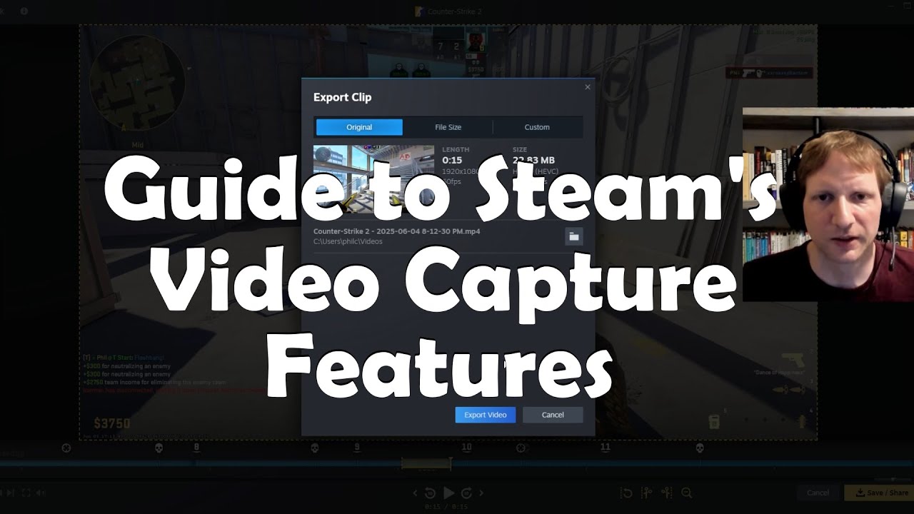 Steam's built-in Video Capture features - guide for old heads - YouTube