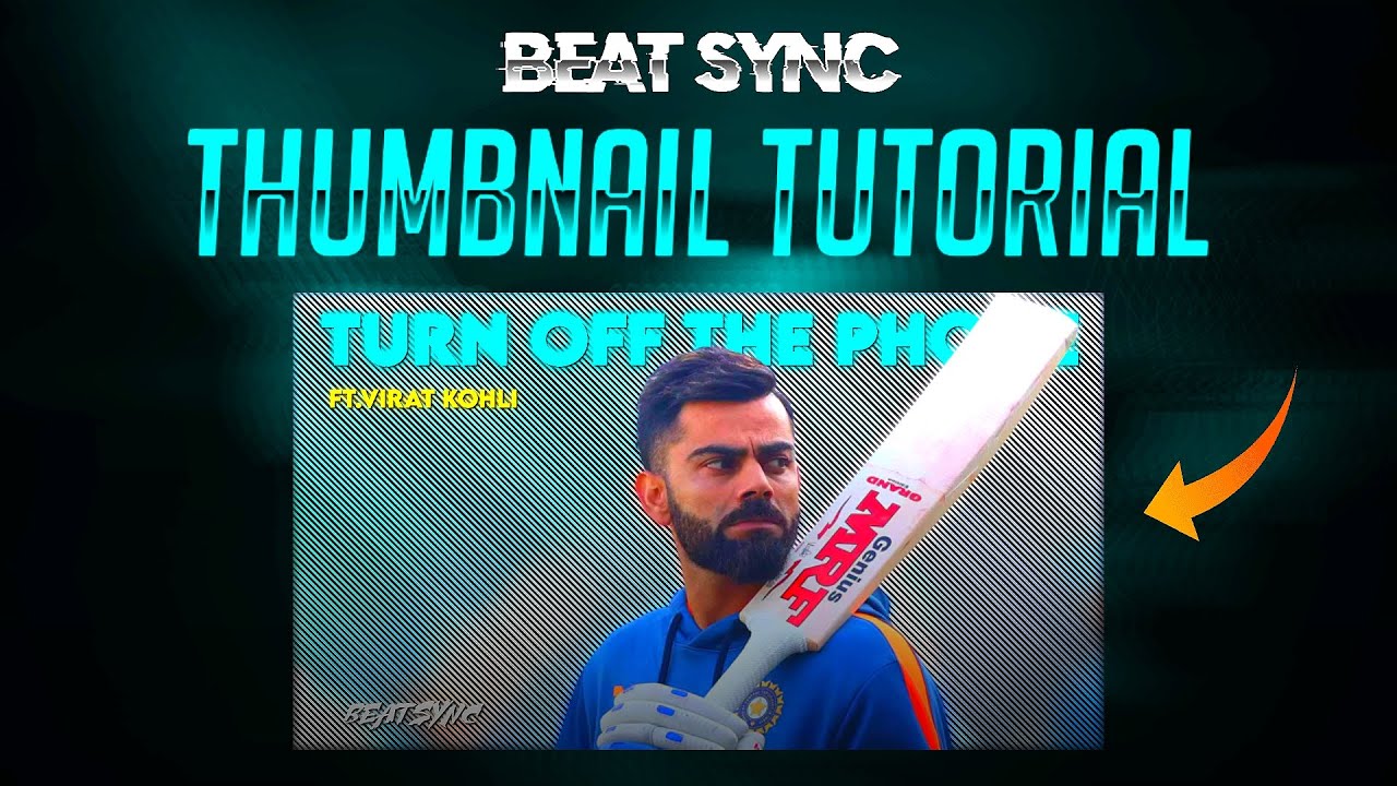 How to make Cricket Beat Sync Thumbnail || Thumbnail Tutorial || Klassy ...