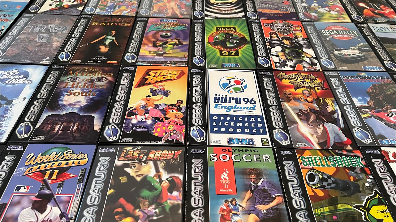 Sega Saturn game collection part 2 - YouTube