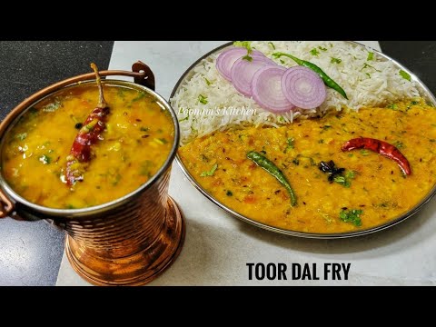Toor Dal Fry Recipe | Restaurant Style Dal Tadka Recipe | How to make ...
