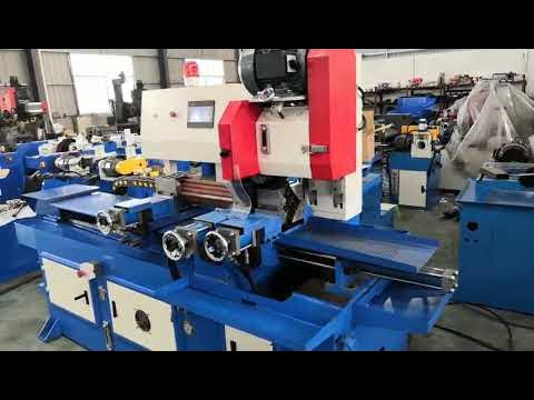 MC-425CNC automatic pipe cutting machine (feeding by servo motor) - YouTube