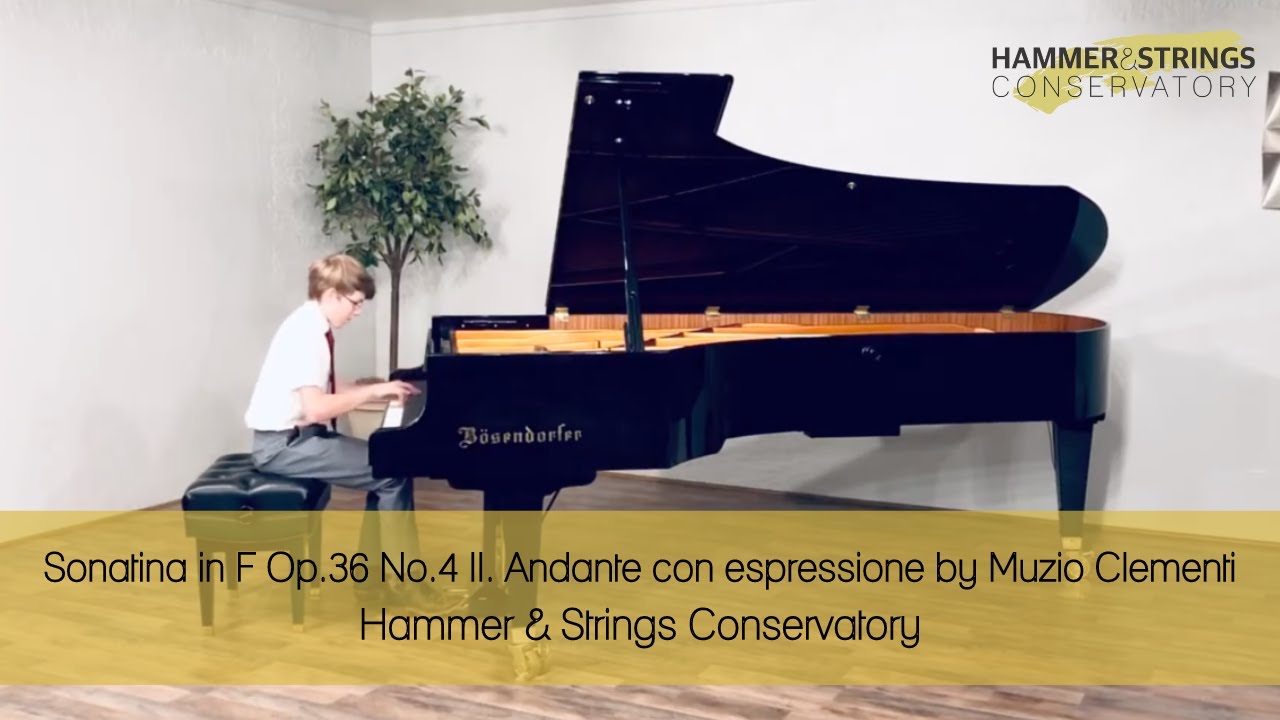 Clementi Sonatina in F Op.36 No.4 II. Andante con espressione | Hammer ...