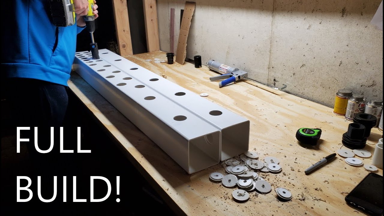 Building a Home Hydroponic Rail System - YouTube