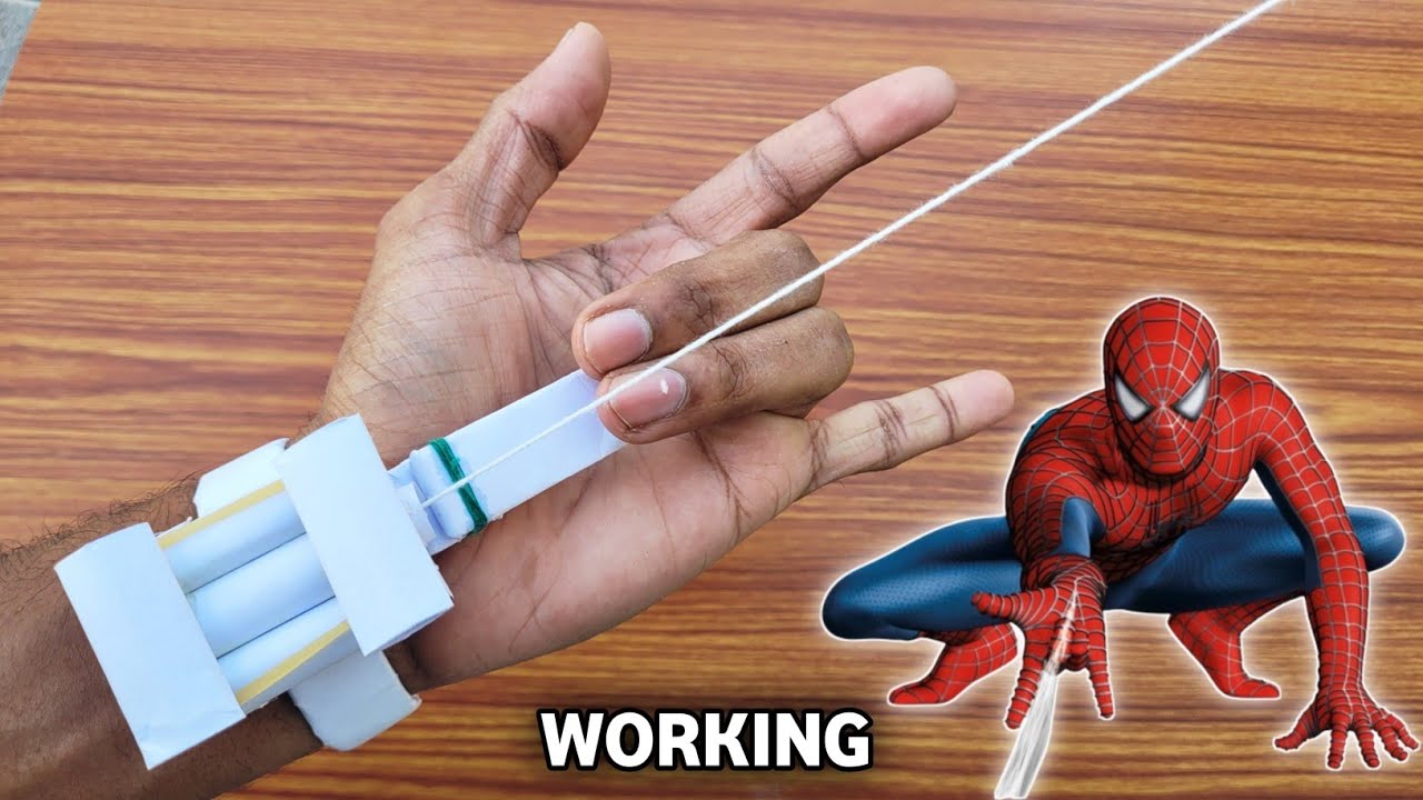 How to make SPIDER MAN Web Shooter with paper (DIY Spider-Man) - YouTube