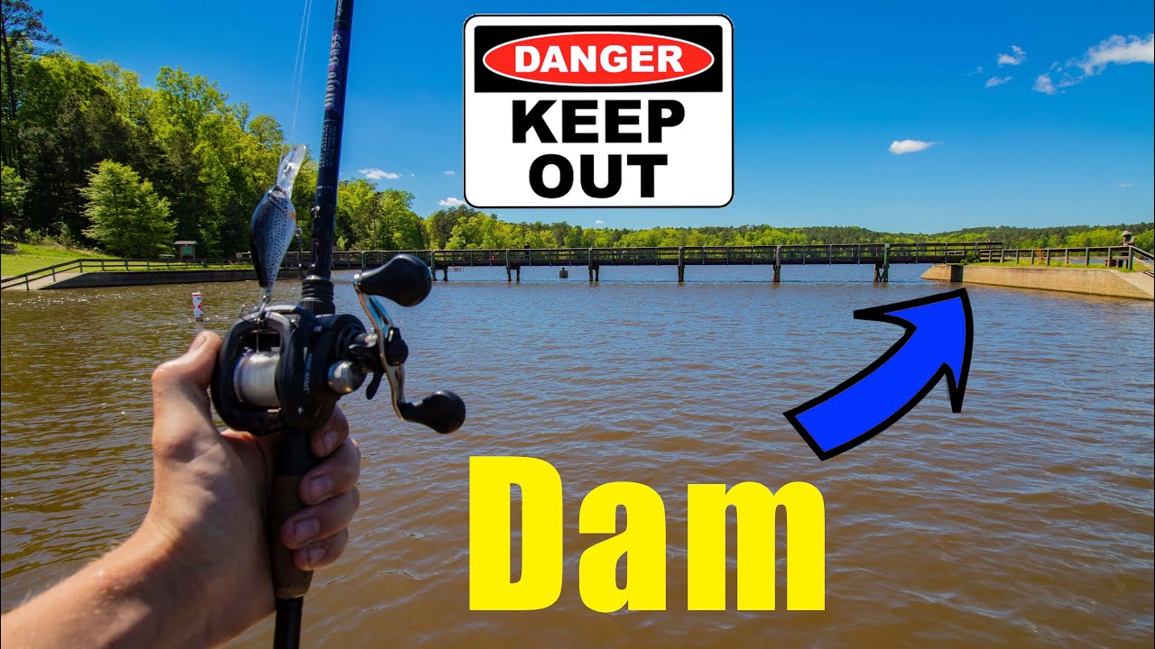 Bass Fishing Below A Dam - YouTube