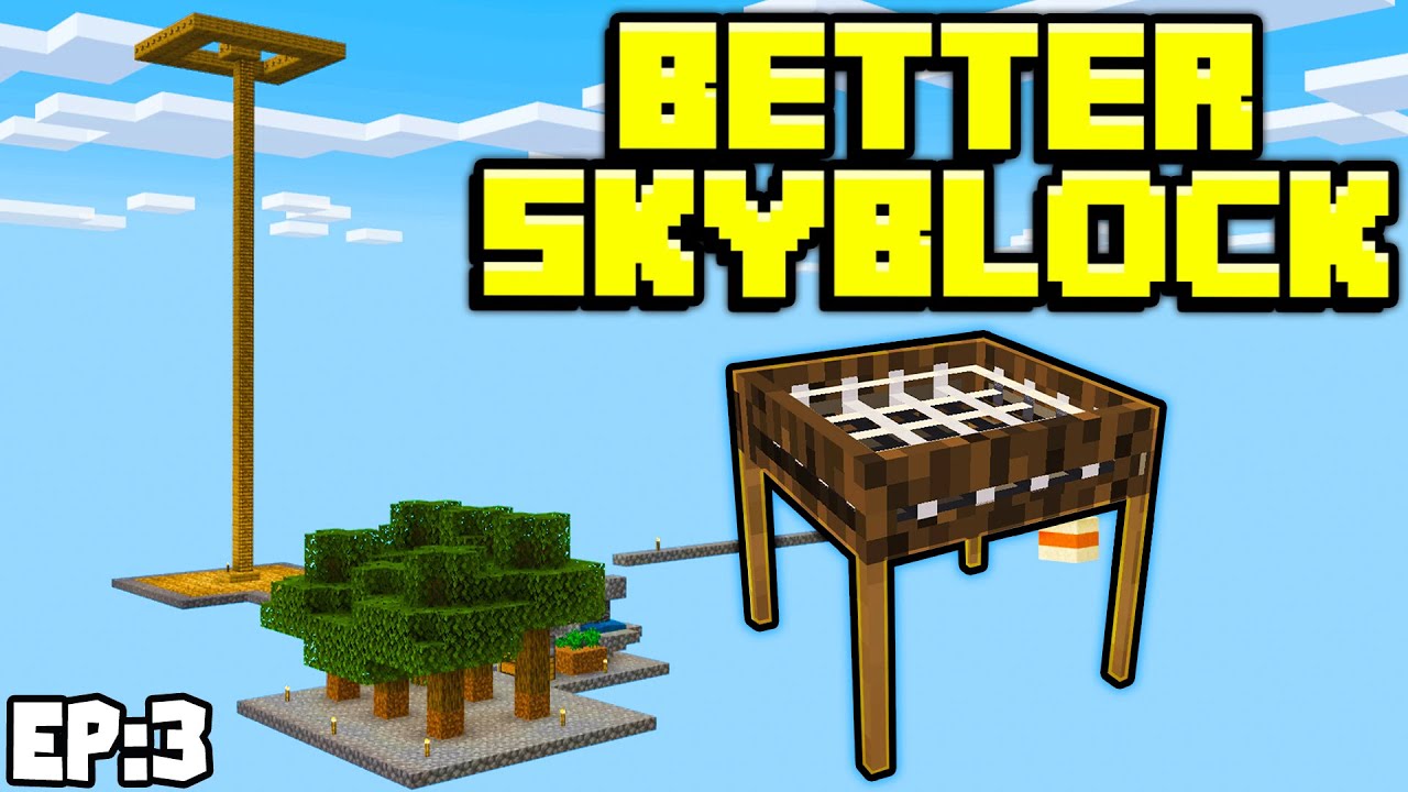 {Better Skyblock} A Working Sieve, Mobs Too! Ep:3 (Better Skyblock ...
