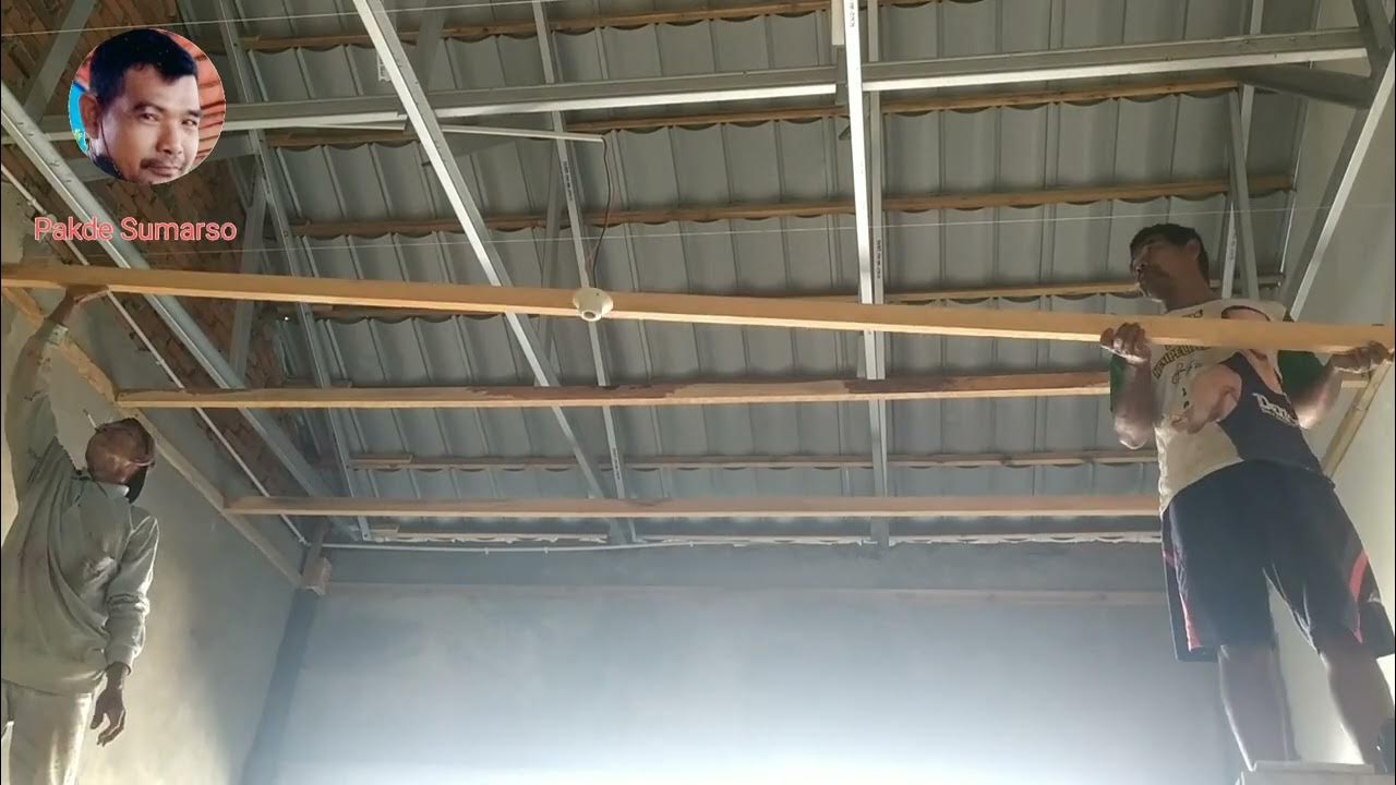 Cara Pasang Plafon GRC Kerangka Kayu || How to Install a GRC Wooden Frame Ceiling - YouTube