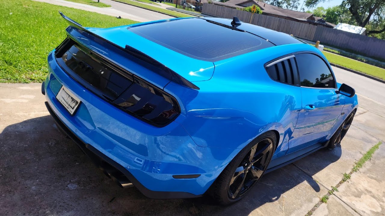 How to install MP concept spoiler on Mustang GT - YouTube
