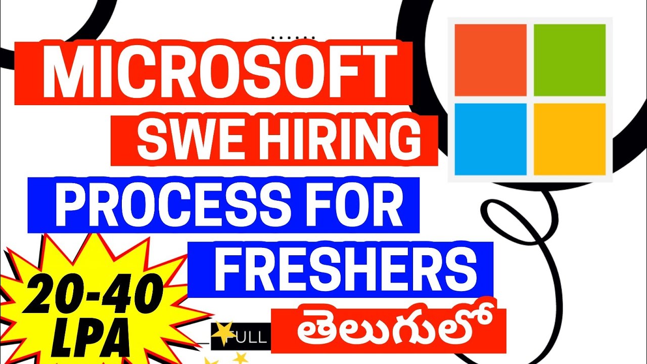 Microsoft SWE hiring process telugu | Microsoft SWE Intern hiring ...
