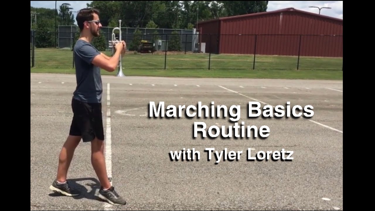 Marching Basics Routine with Tyler Loretz - YouTube