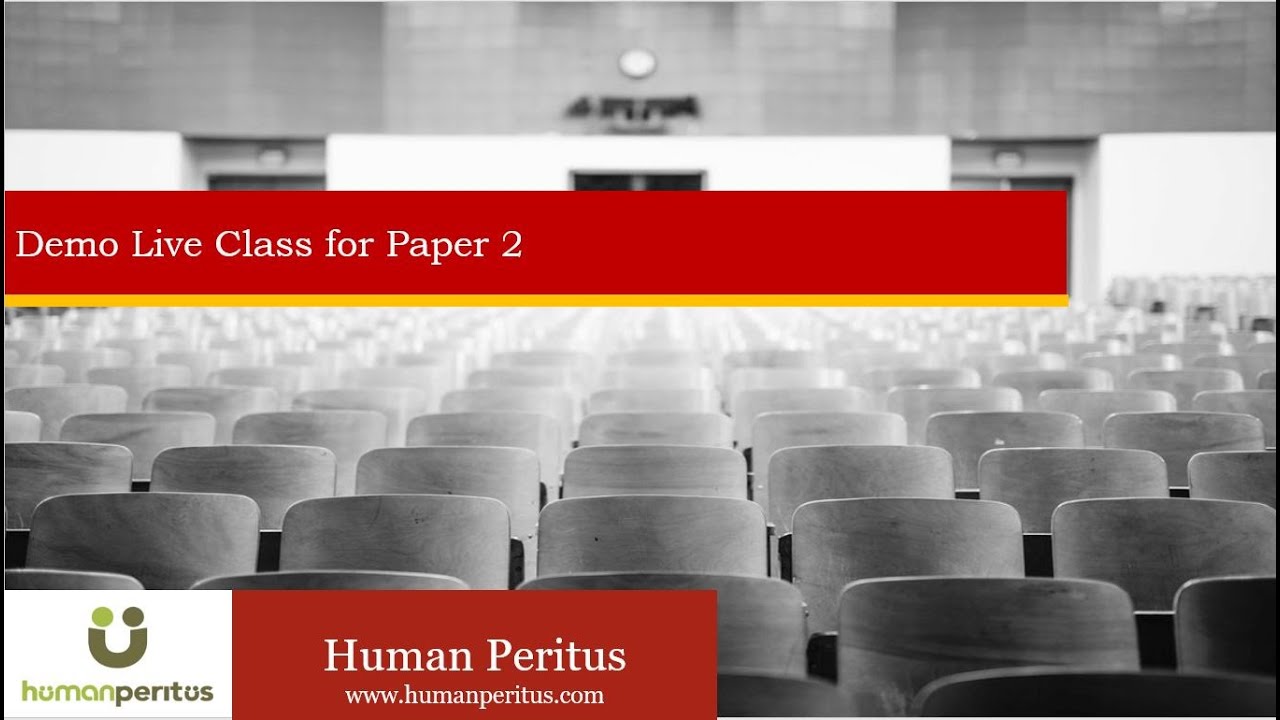Online Demo Class for Paper-2 by Human Peritus - YouTube
