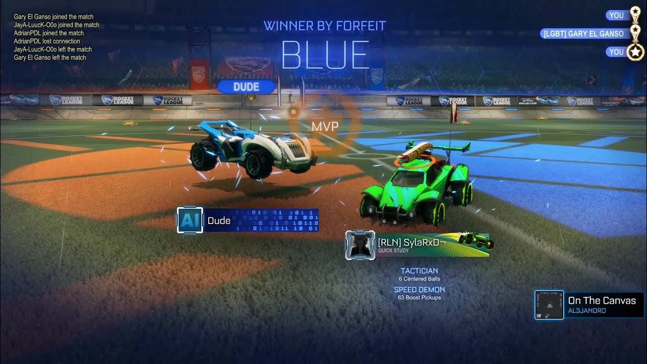 ON THE CANVAS - AL3JANDRO | PLAYER ANTHEM & MVP | ROCKET LEAGUE - YouTube