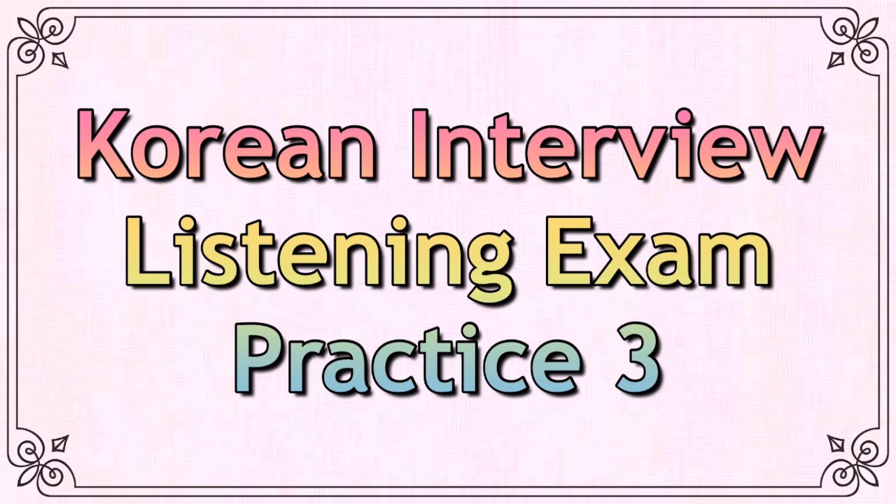 Korean Citizenship Interview 3 • Korean History Questions - YouTube