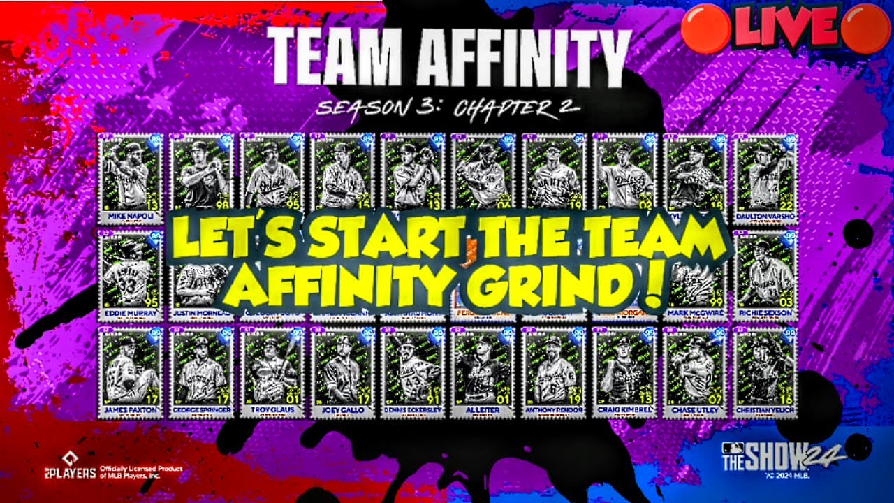 🔴 LIVE NEW TEAM AFFINITY SEASON 3 CHAPTER 2 GRIND BEGINS IN MLB THE ...