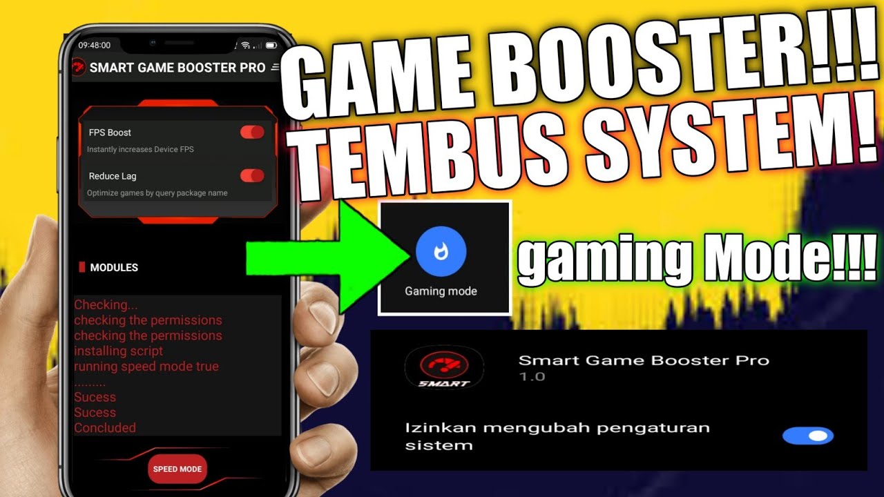 GAME BOOSTER TERBAIK - libas game berat gaming mode tembus system - YouTube