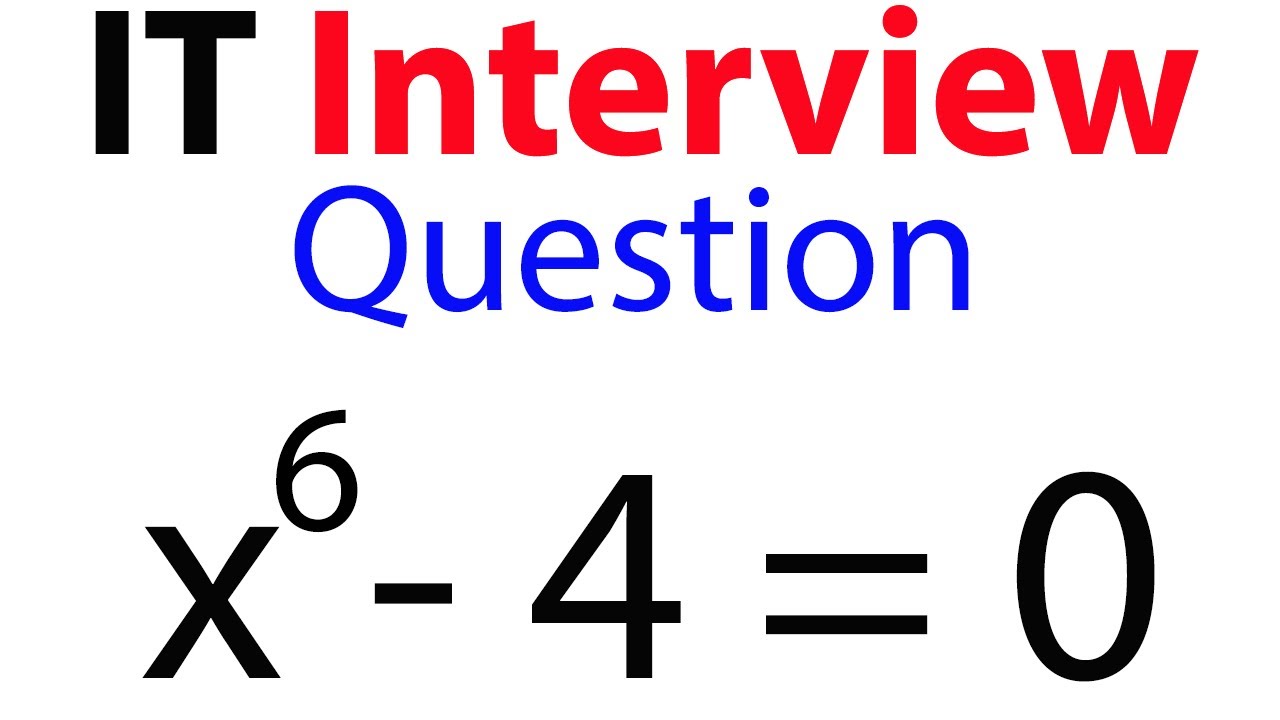 IT Interview Question | You Should Learn This Trick - YouTube