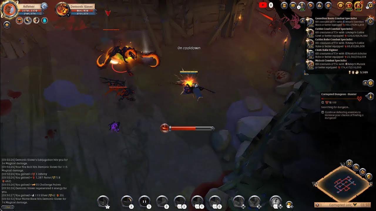 ALBION ONLINE Corrupted dungeon (Yellow Zone) - YouTube