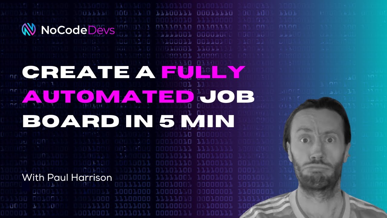 Create a fully automated job board in 5 minutes - YouTube