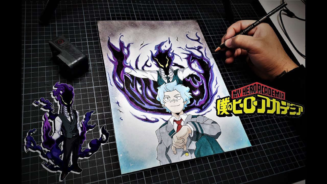 Drawing Kurogiri Oboro Shirakumo "Loud Cloud" | My Hero Academia - YouTube