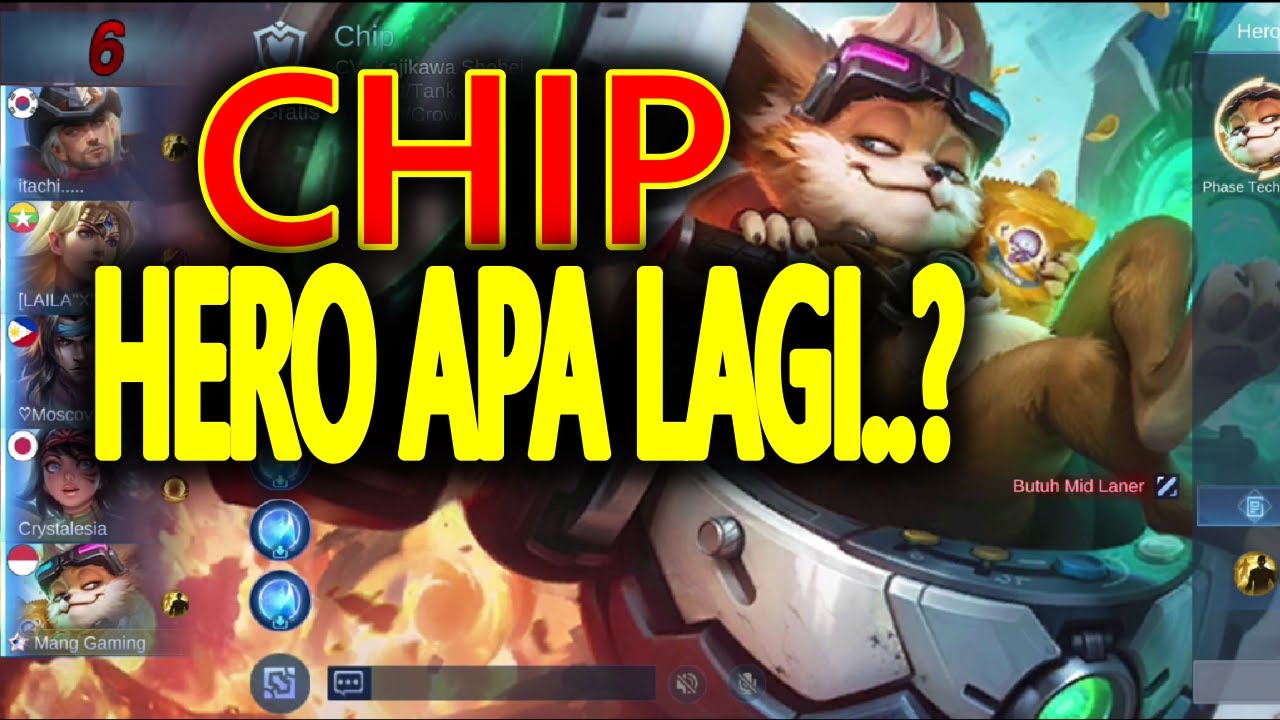 GAMEPLAY CHIP MOBILE LEGENDS || GA NGERTI INI HERO APA LAGI ? || AUTO ...