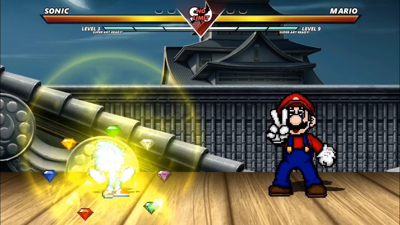 SONIC vs SUPER MARIO - Very Exciting fight 🔥 - YouTube