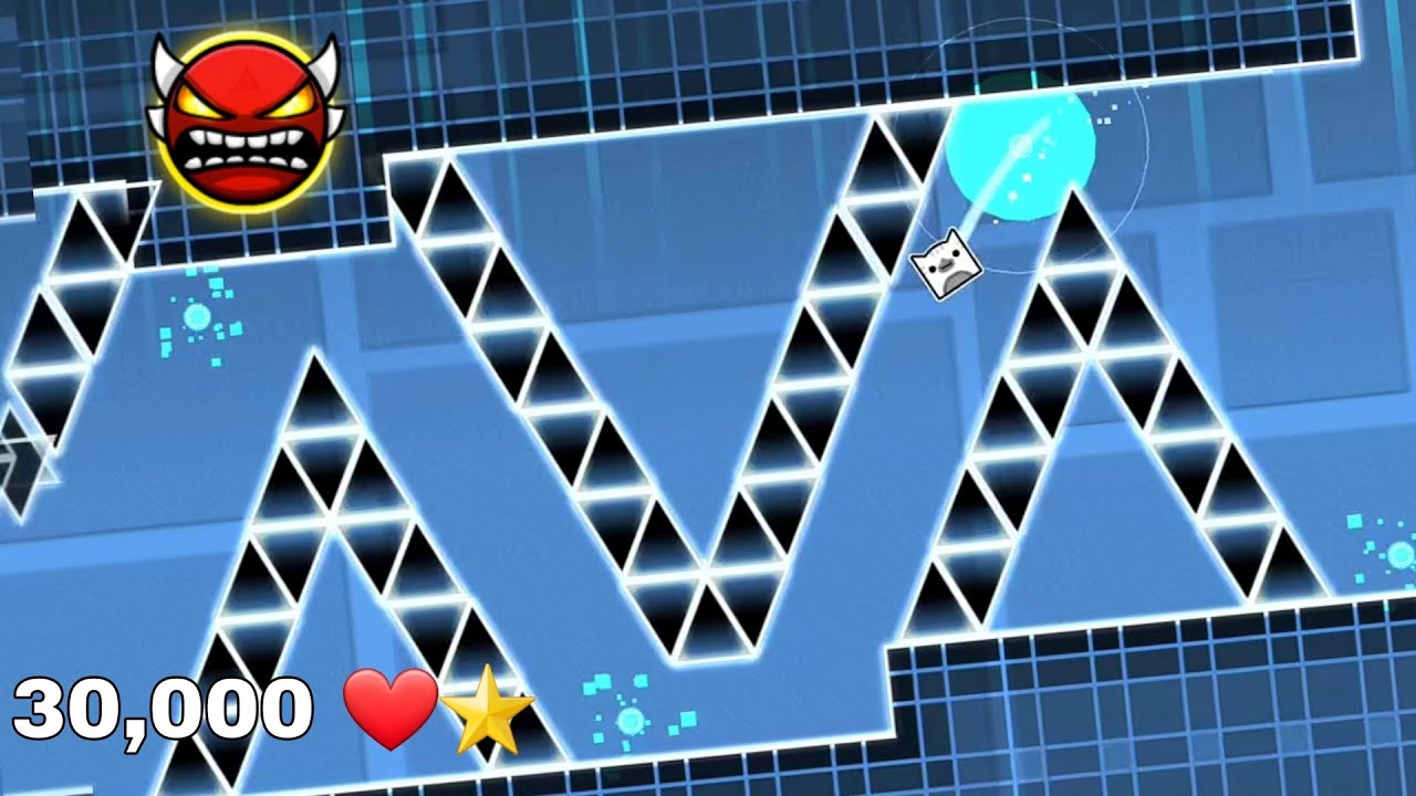 30,000 ♥️⭐ Starquake 100% (w/clicks?) [Demon] / Geometry Dash 2.11 ...
