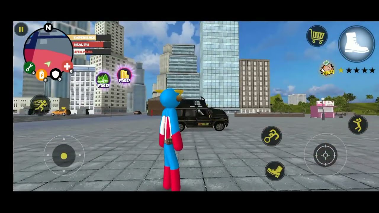US Captain America Stickman Rope Hero |Android Gameplay (HD) - YouTube