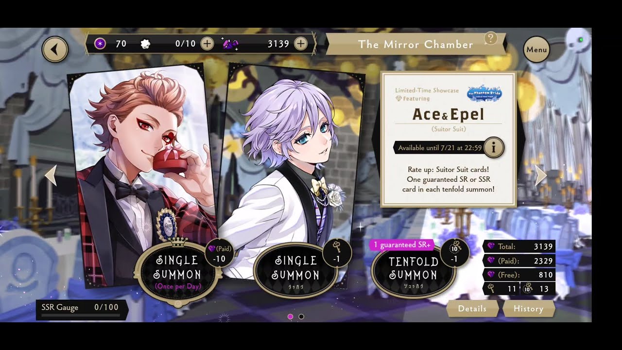 [Twisted Wonderland] Phantom Bride Ace and Epel Sumoning Rolls! - YouTube
