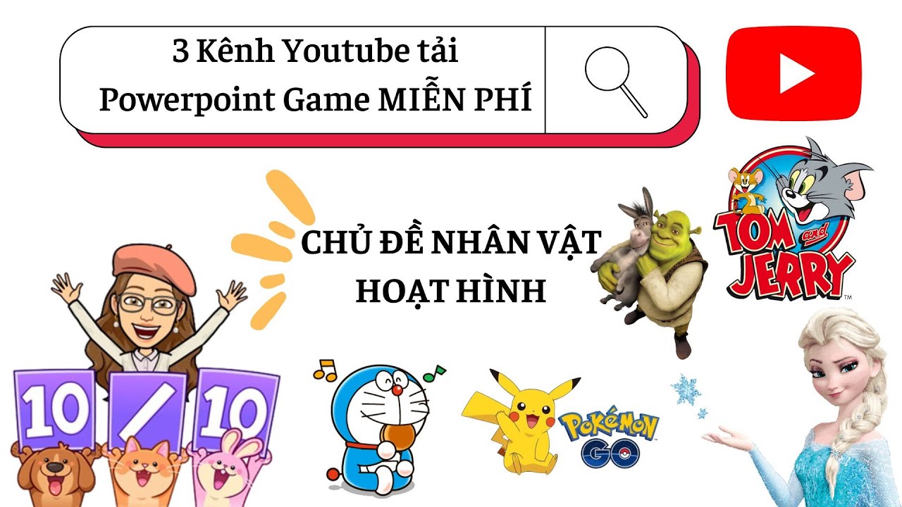 Game Powerpoint Free Chủ Đề Nhân Vật Hoạt Hình| 3 Kênh Youtube Tải Trò ...
