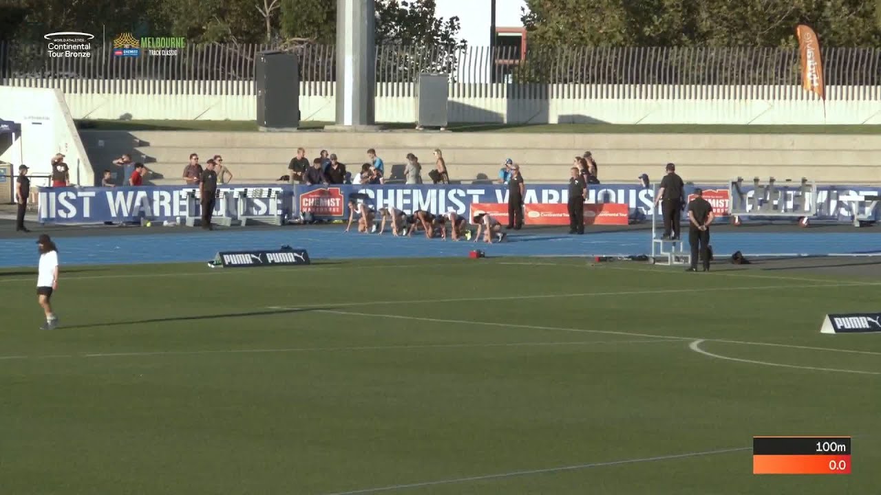 Women 100 Metres - Race-2 2022 Melbourne Track Classic - YouTube
