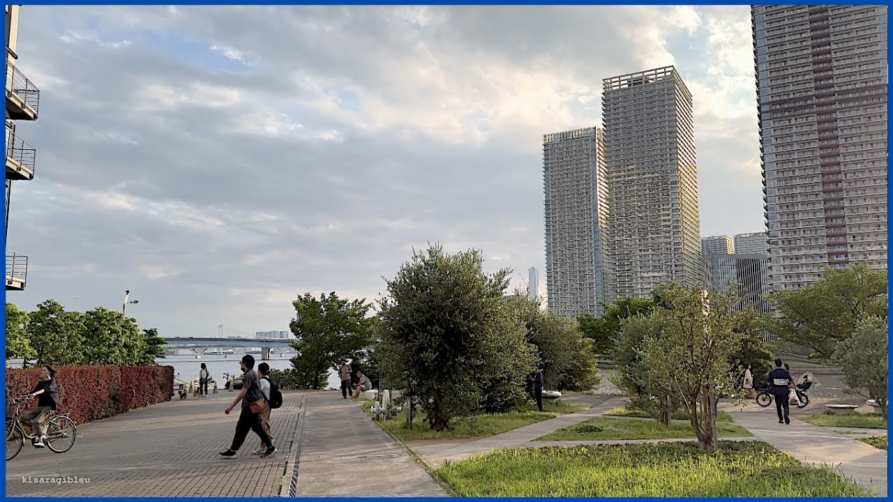 Tokyo Walk - 豊洲と汐留を歩く。Walking in Toyosu and Shiodome. 4K HDR 60fps ...
