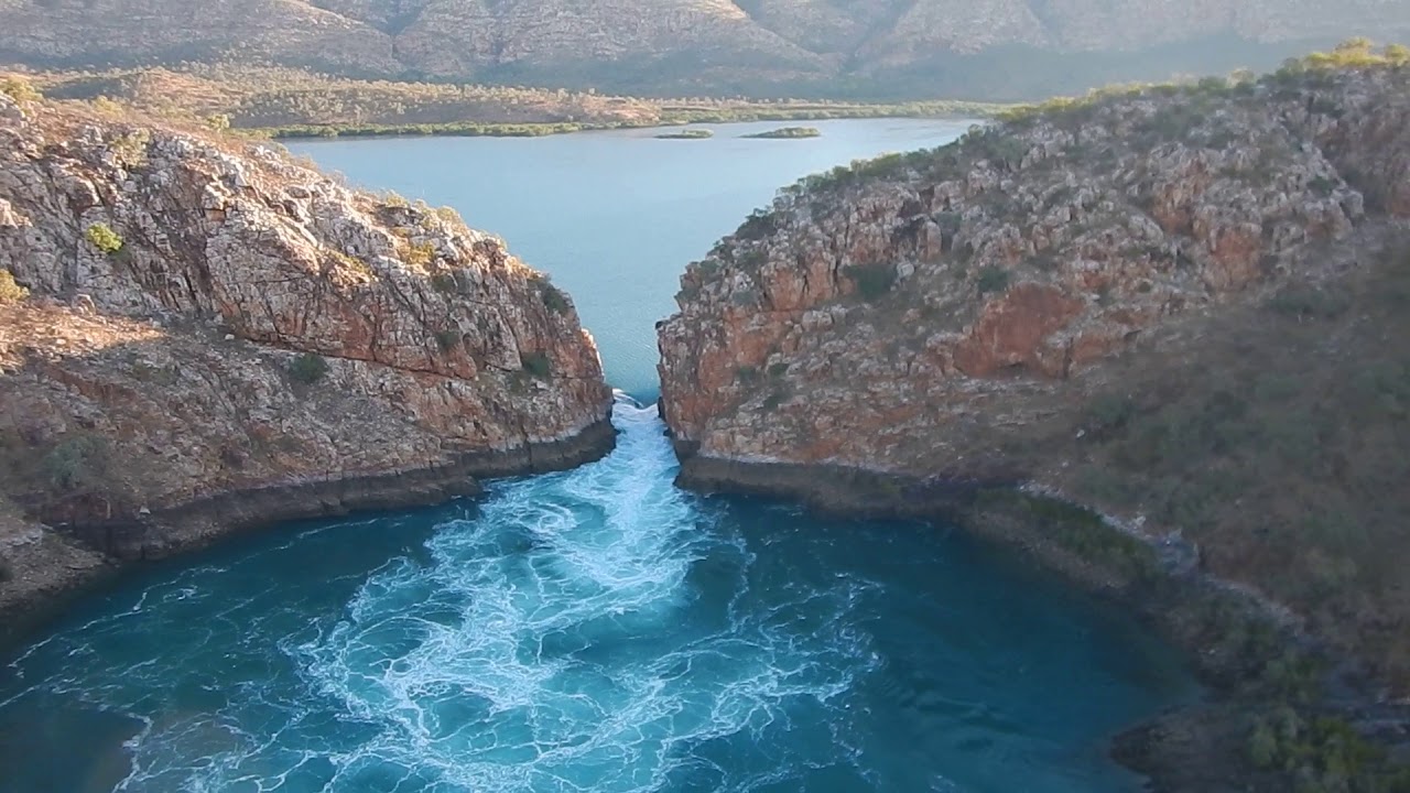 Flying over Horizontal Falls #1 - YouTube