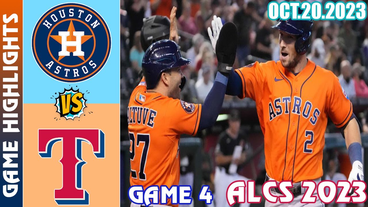 Astros vs. Rangers [ALCS] (10.20.23) {4+5th INNINGS} Game_5 Hightlights ...